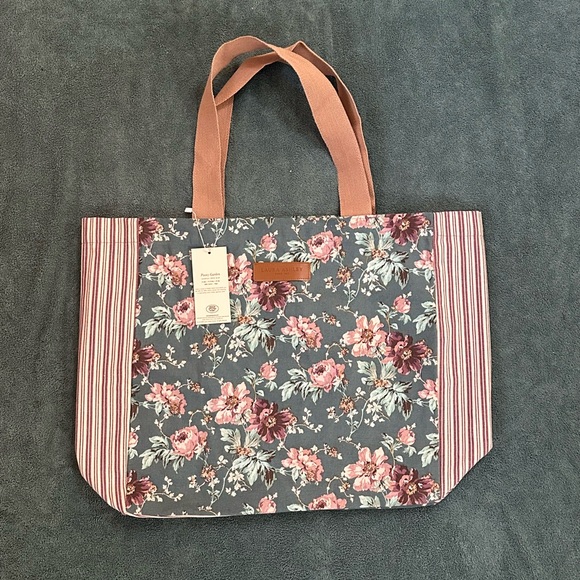 Laura Ashley | Bags | Laura Ashley Reusable Canvas Tote Bag | Poshmark